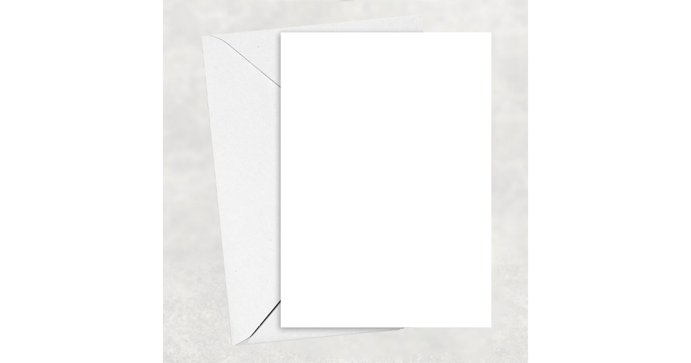 A4 Greeting Card Portrait View